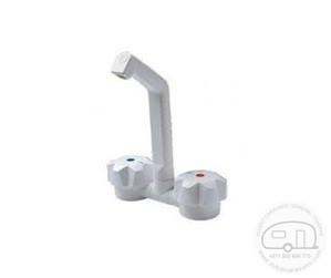 Deluxe white mixer Tap